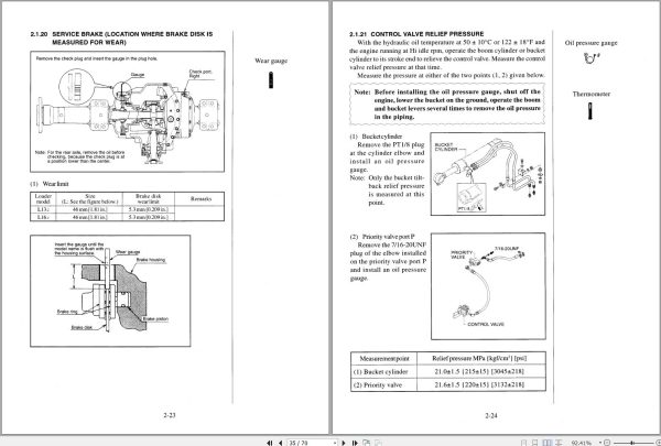 TCM Wheel Loader L13-2 L16-2 Inspection Manual M-014BE