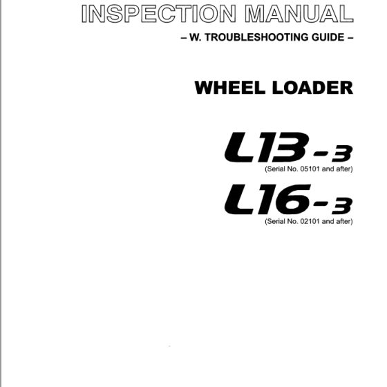 TCM Wheel Loader L13-2 Parts Manual