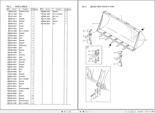 TCM Wheel Loader L20-3 Parts Catalogue Supplement PW-648I-3A