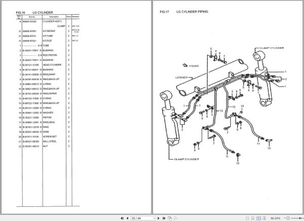 TCM Wheel Loader L32-3 Parts Catalogue Supplement PW-667D-6A