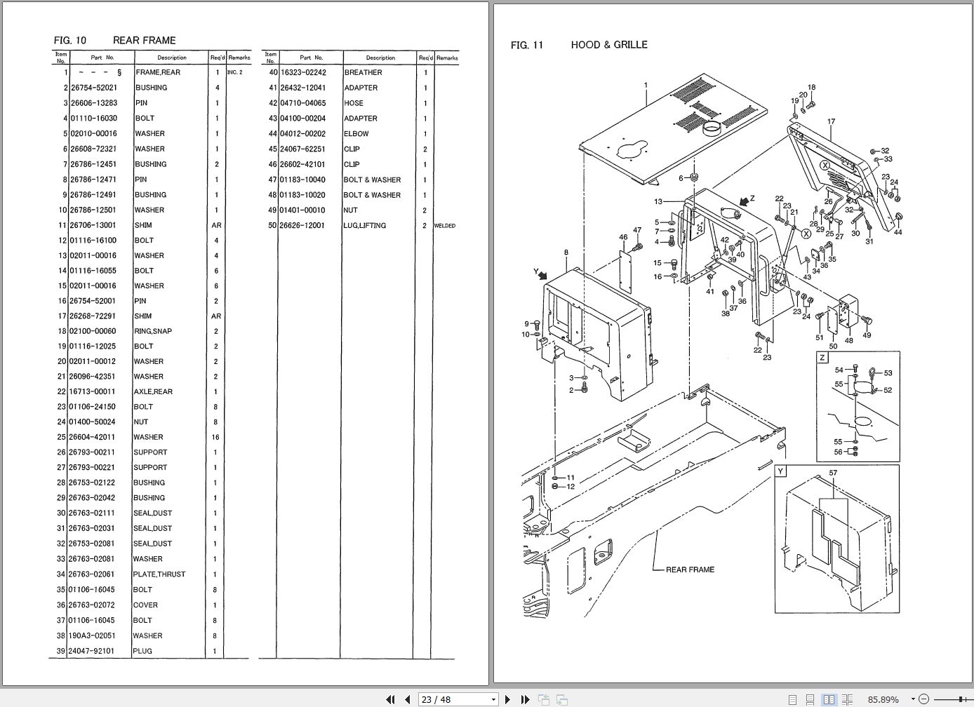 TCM Wheel Loader L35-3 Parts Catalogue Supplement PW-671G-3A