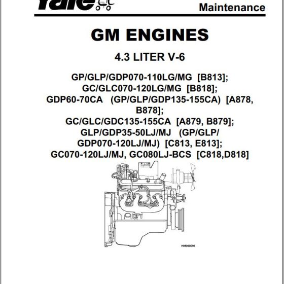 Yale Forklift B813 (GDP MG) Service Manual