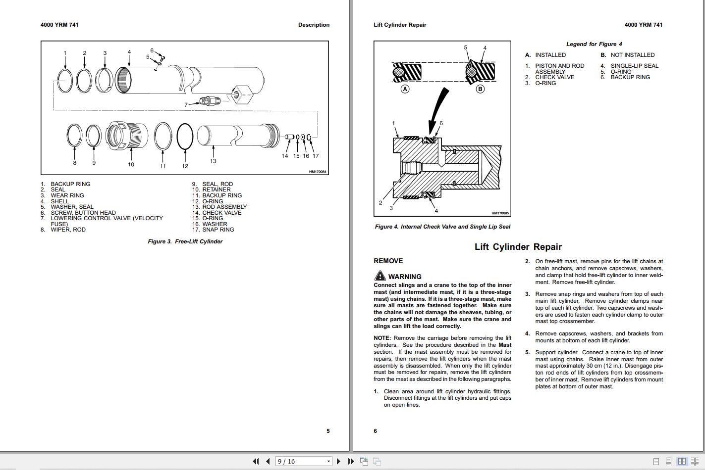 Yale Forklift D818 Service Manual