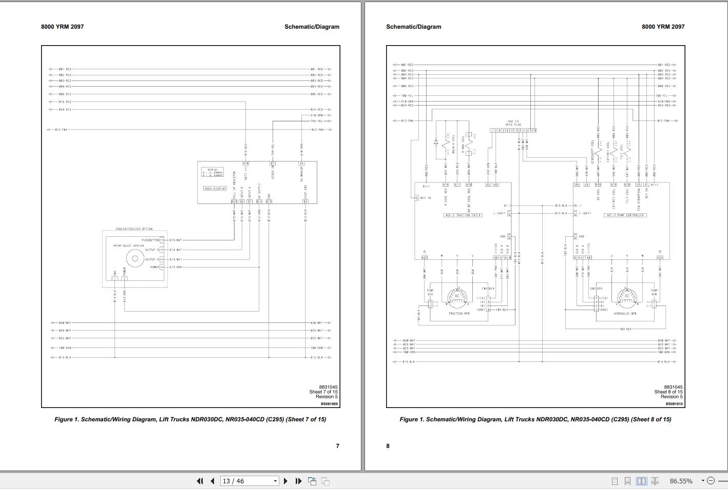 Yale Forklift E861 (NR035EC, NR040EC, NR045EC, NDR30EC, NDR35EC ...