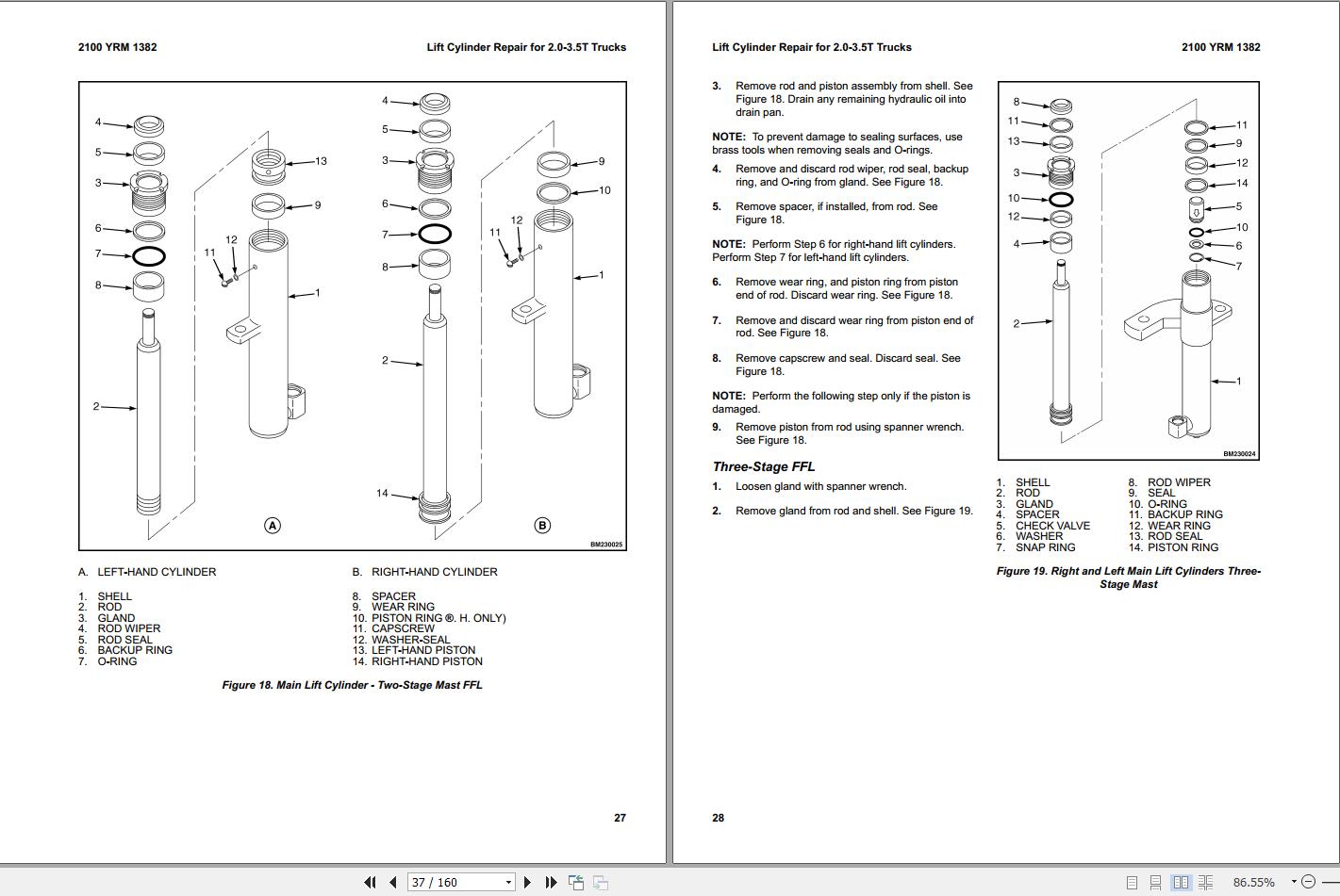 Yale Forklift G807 (ERP030VT, ERP035VT, ERP040VT) Service Manual