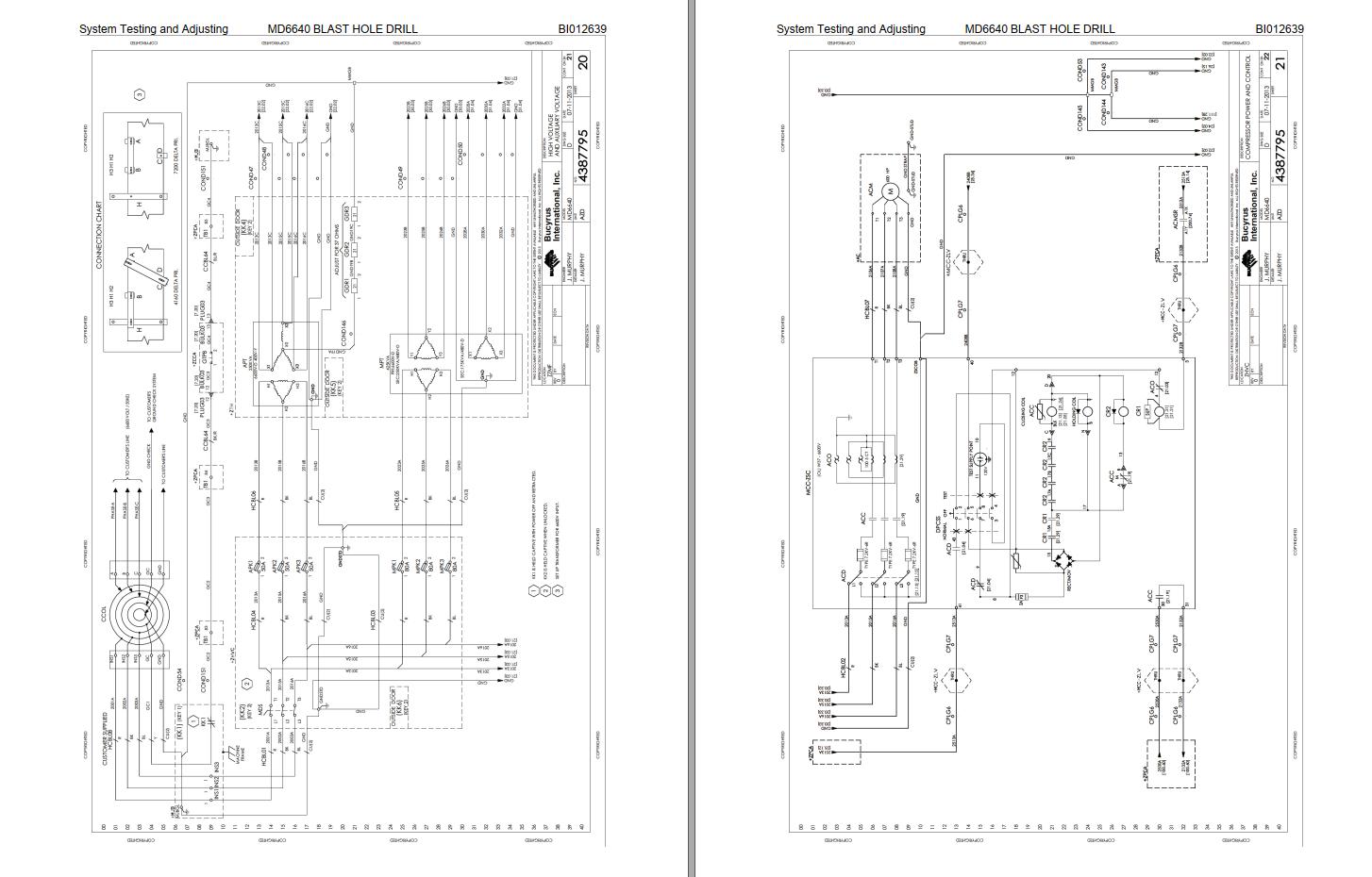 Caterpillar Blast Hole Drill MD6640 Operation & Testing And Adjusting ...