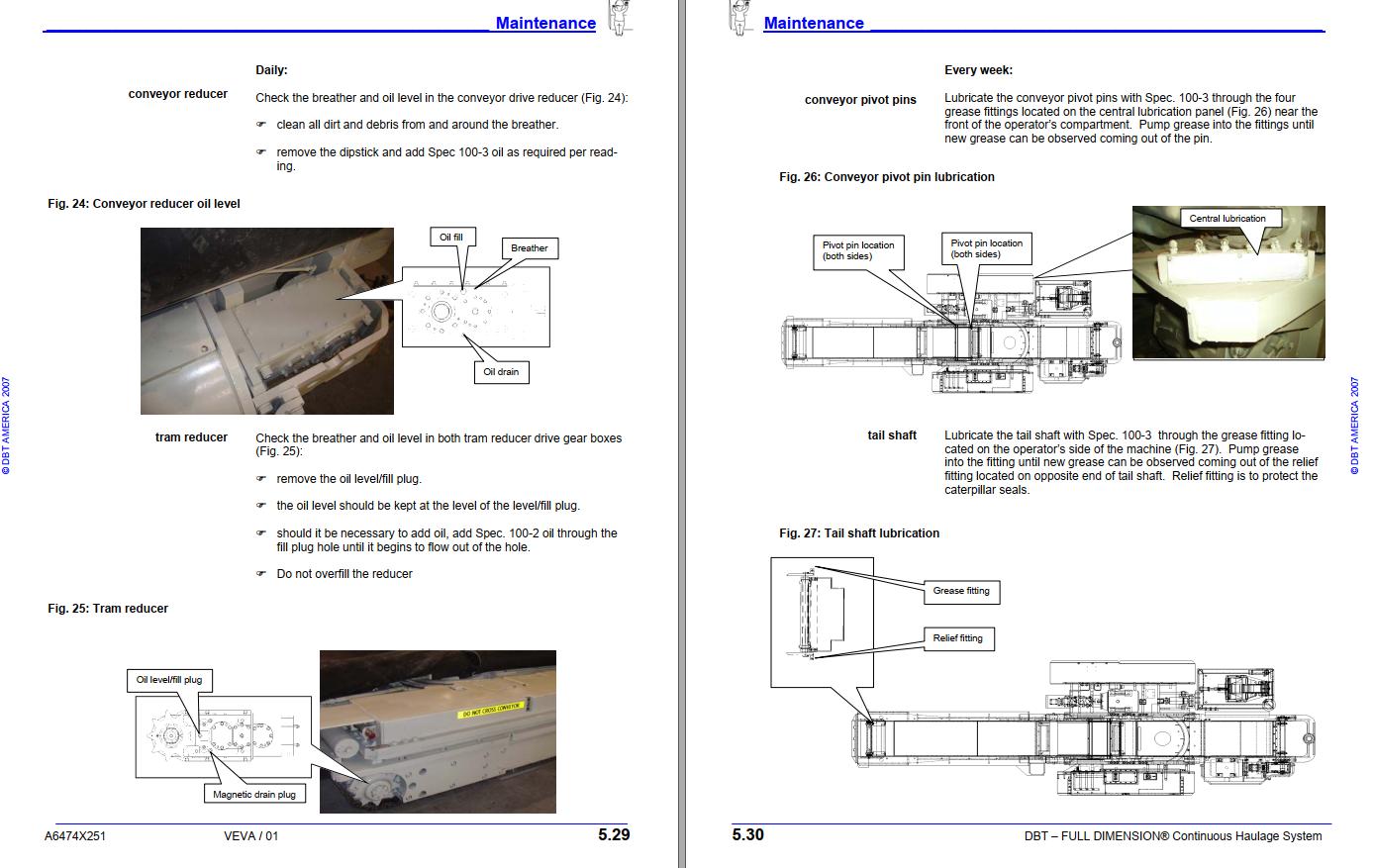 Caterpillar Continuous Haulage System FULL DIMENSION Operation Manual