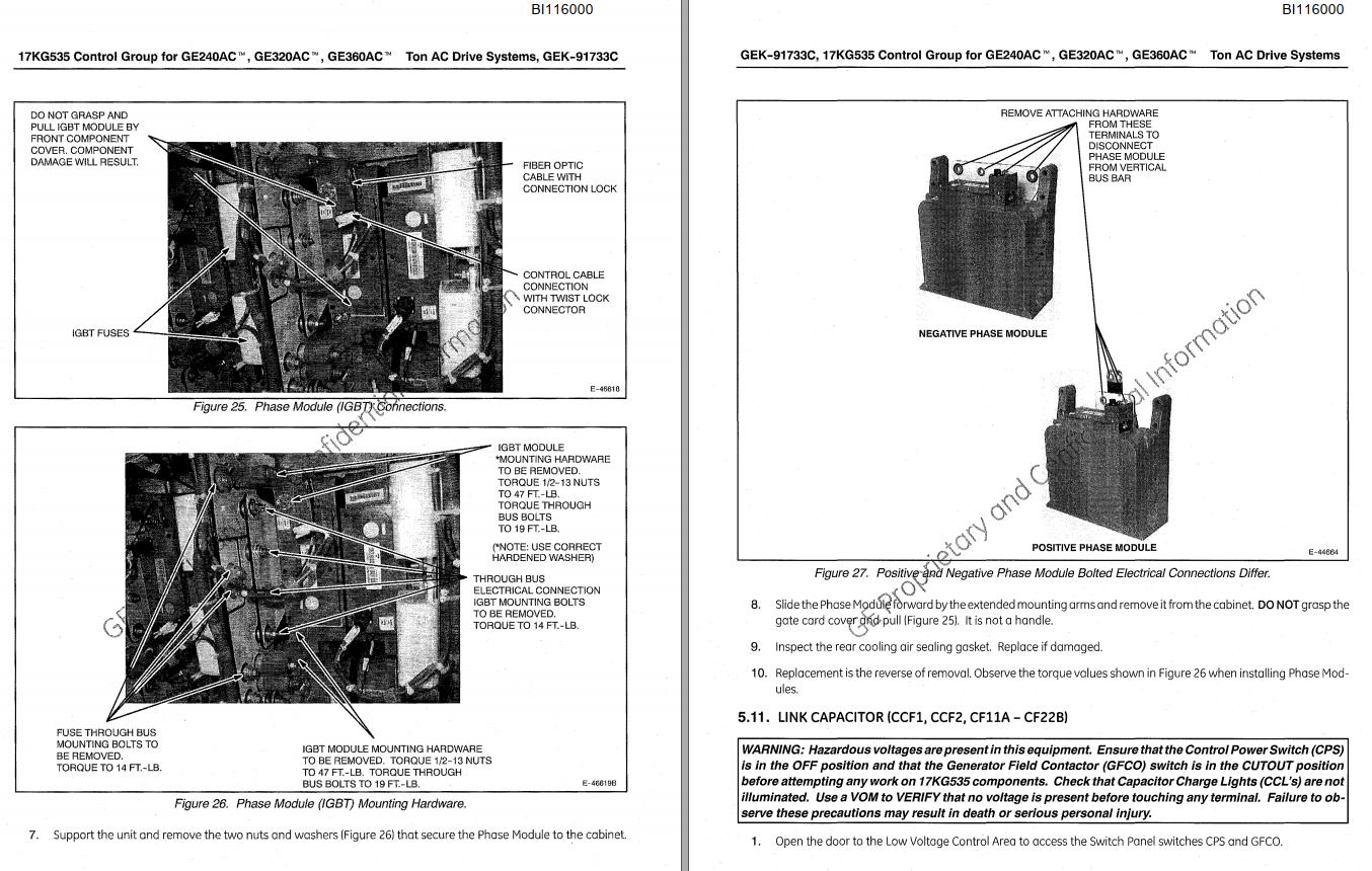 Caterpillar Drive System MT4400AC Maintenance Manual BI116000