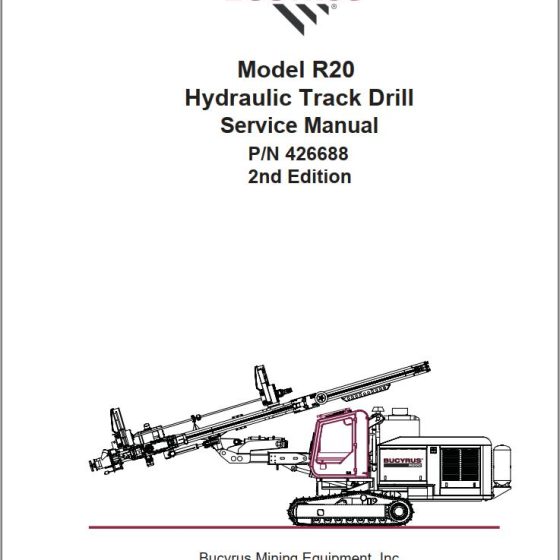 Caterpillar Hydraulic Track Drill R20T Service Manual BI615878