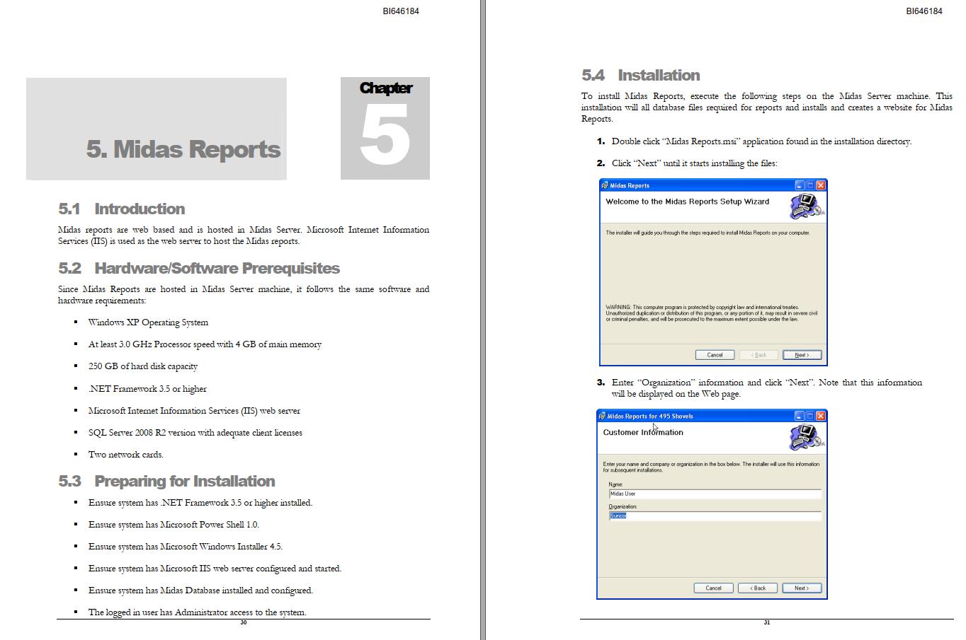 Caterpillar MIDAS Software 2.0 User Guide BI646184