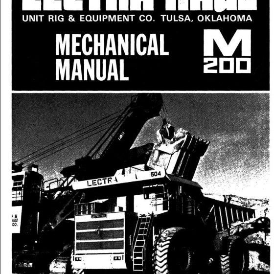 Caterpillar Mining Truck M100 Mechanical Manual BI007652