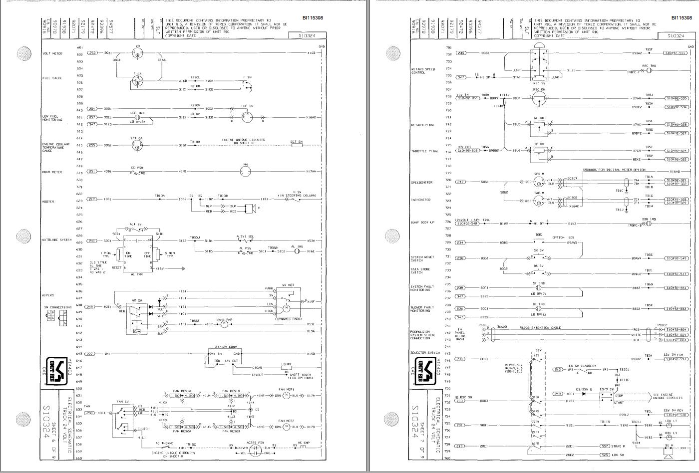 Caterpillar Mining Truck MT4400AC Mechanical Manual BI115398