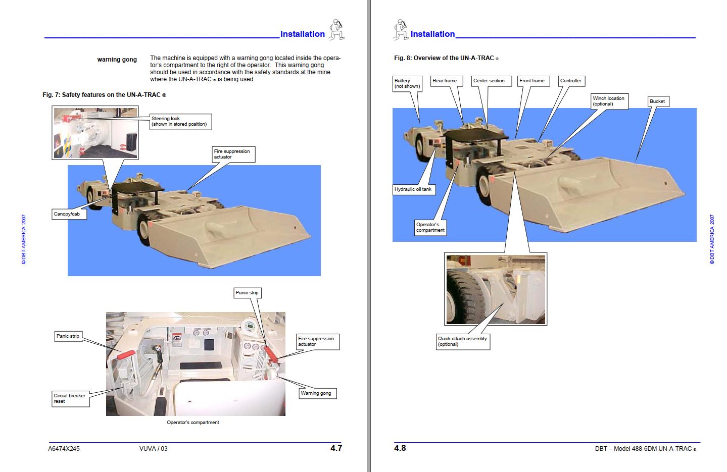Caterpillar UN-A-TRAC 488-6DM Operation Manual