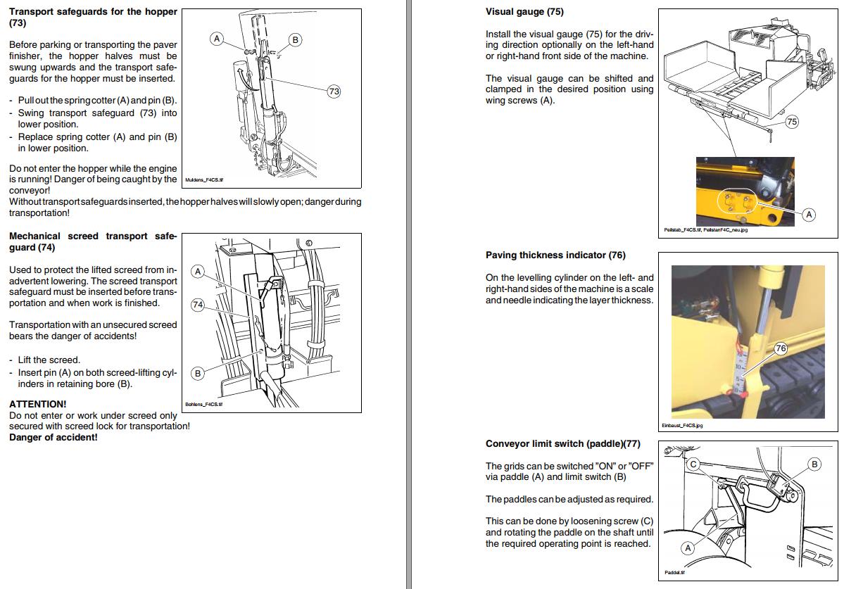 Dynapac Paver Finisher F5C Operation and Maintenance Manual