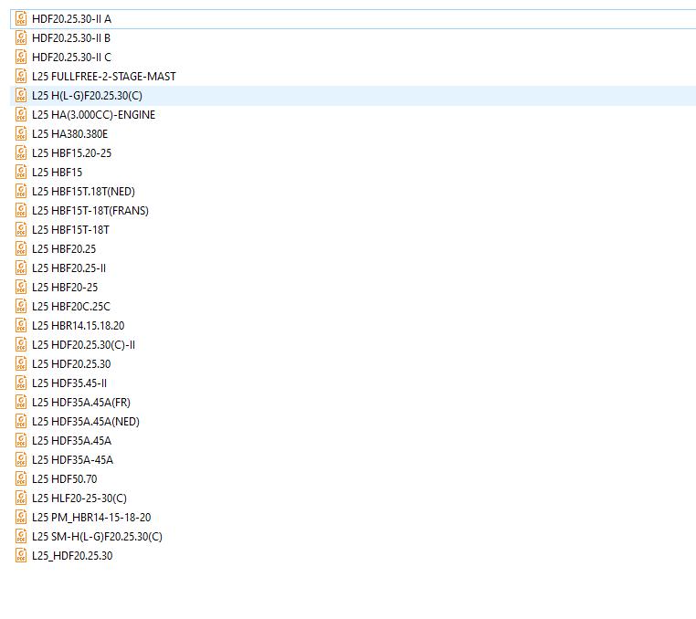 Halla Forklift Truck Collection Part Catalogue, Shop Manual, Operator ...
