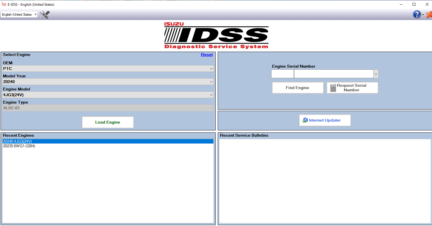 Isuzu Diagnostic Tool E-IDSS Engine Industrial 01.2024 Service System ...