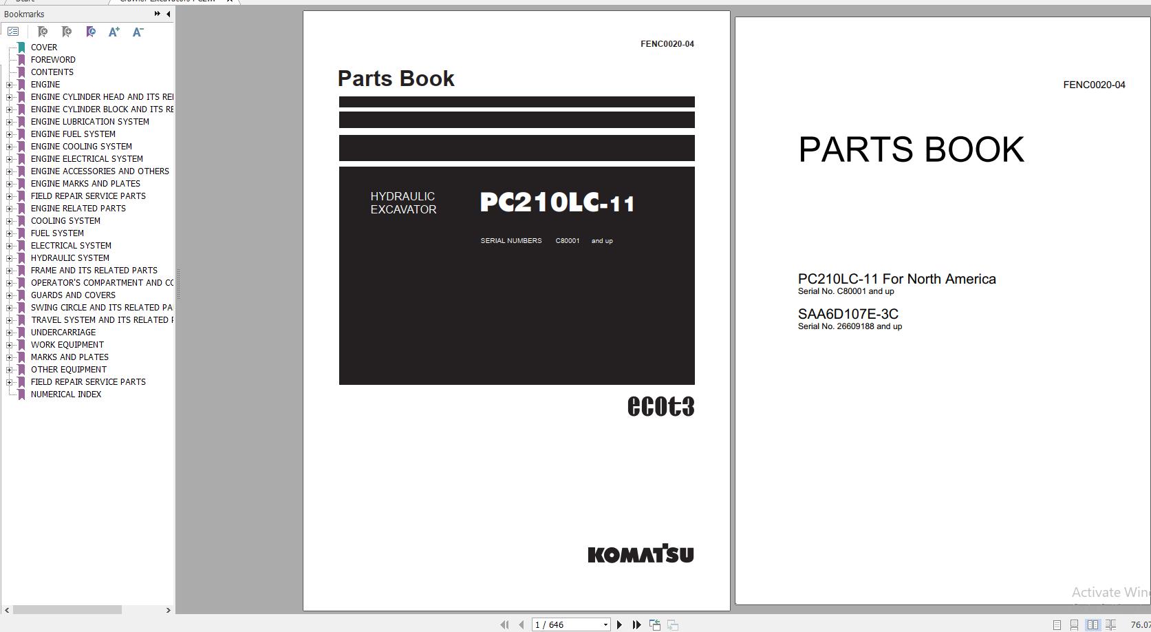 Komatsu Construction 2024 Part Book 5.06 GB PDF