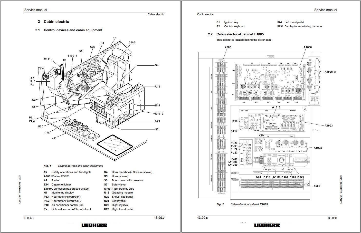 Liebherr Hydraulic Excavator R996B Service Manual 26049 06.2021