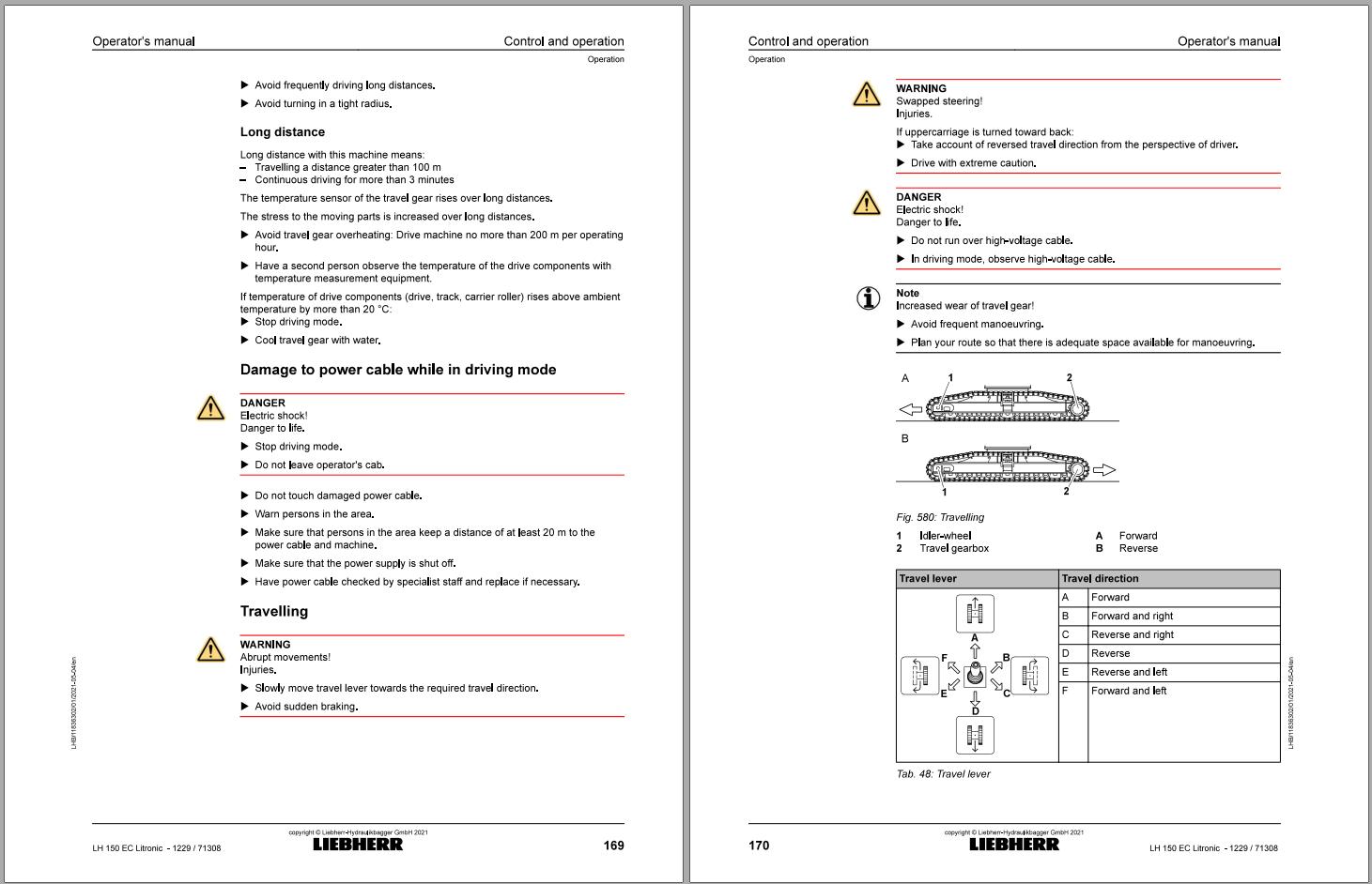 Liebherr Wheeled Excavator LH60M Timber Litronic Operator Manual ...
