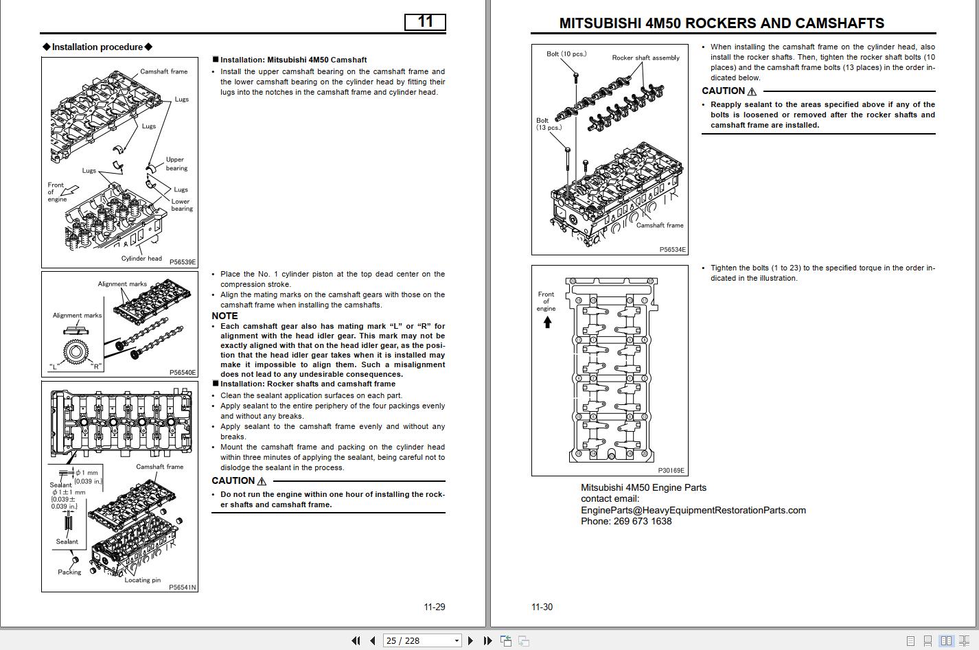 Mitsubishi Engine 4M50 Workshop Manual, Schematic