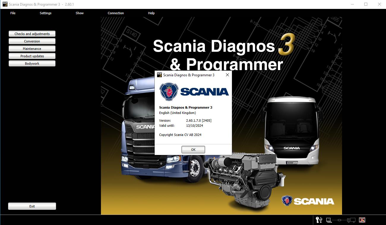 Scania Diagnostic Tool SDP3 V2.60.1.7.0 2405 2024 How To Install Guide ...