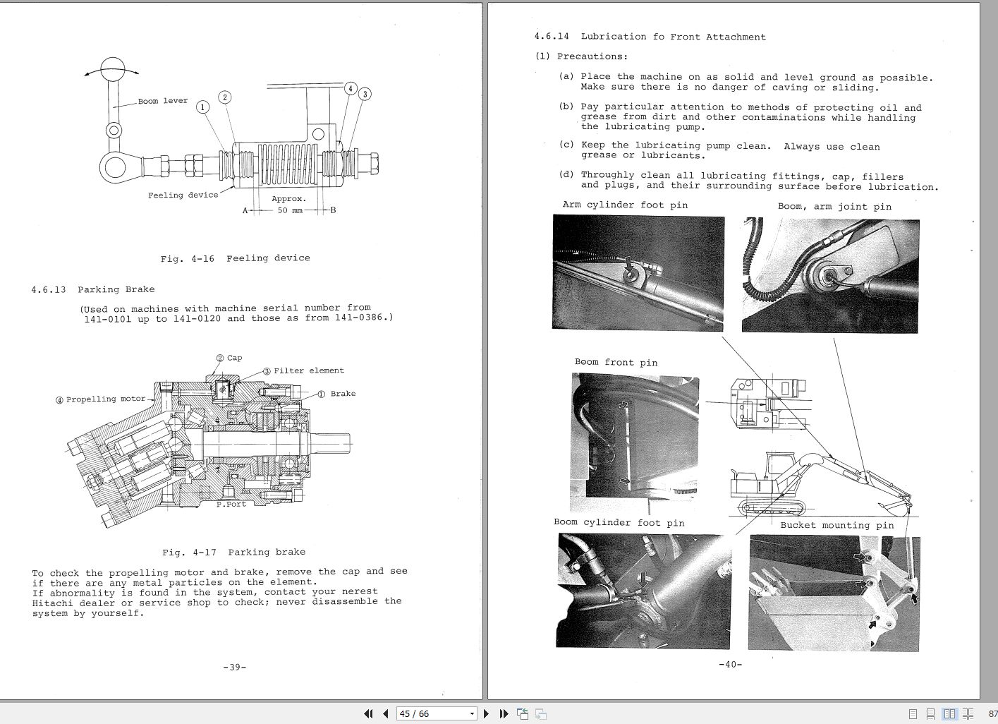 Hitachi Hydraulic Excavator UH02 Operation Manual EM720-1