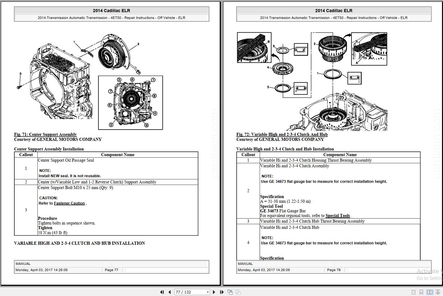 Cadillac Collection 10.9 GB Workshop Repair Manual, Wiring Diagrams PDF