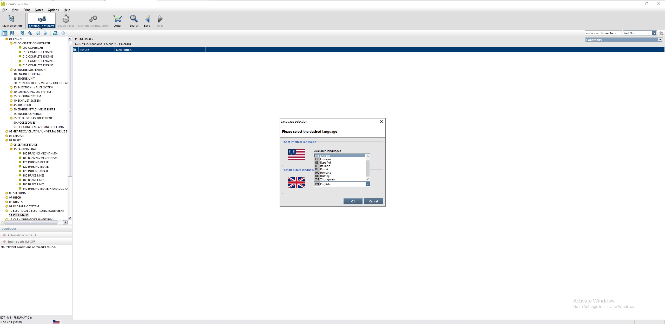 Claas EPC Parts Doc 2.2 05.2024 830 Spare Parts List How To Install Guide Instruction