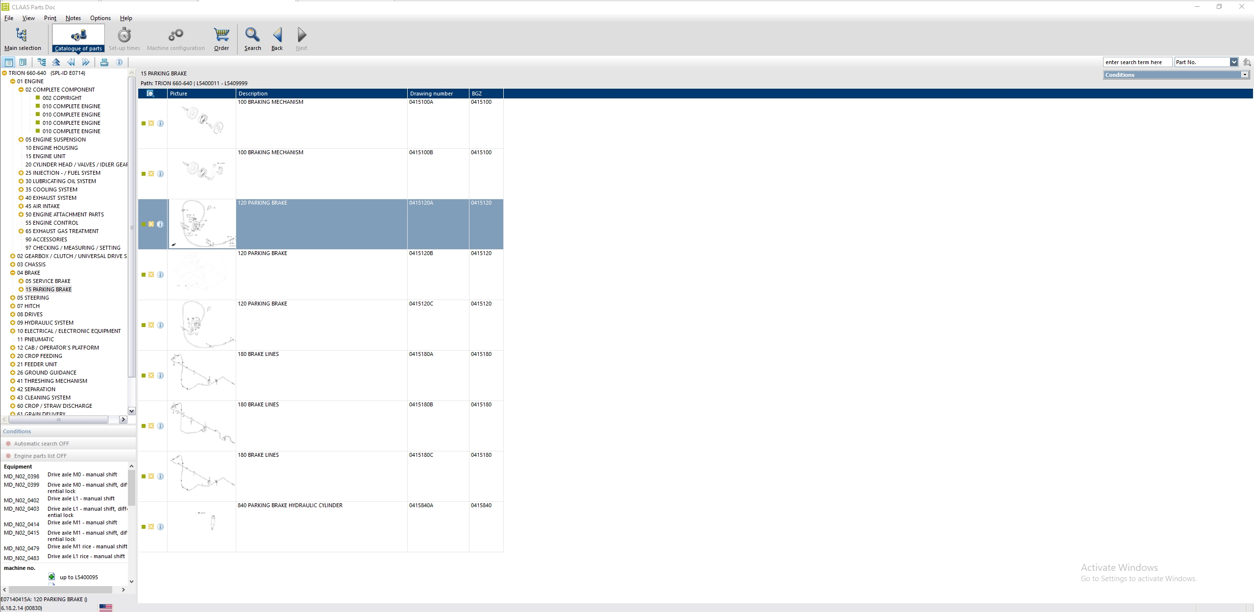Claas EPC Parts Doc 2.2 05.2024 830 Spare Parts List How To Install Guide Instruction