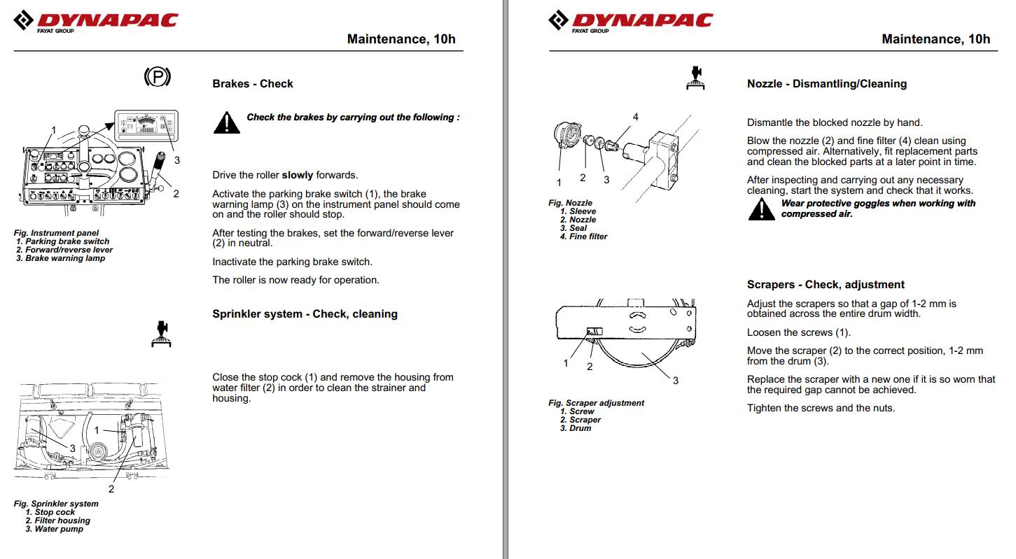 Dynapac Vibratory Roller CC722 CC7200 Operation Maintenance Manual