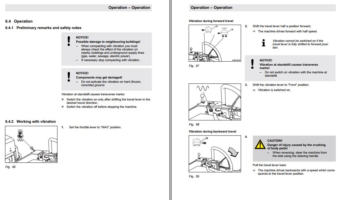 Dynapac Roller DTR75 Parts Operating Maintenance Instruction