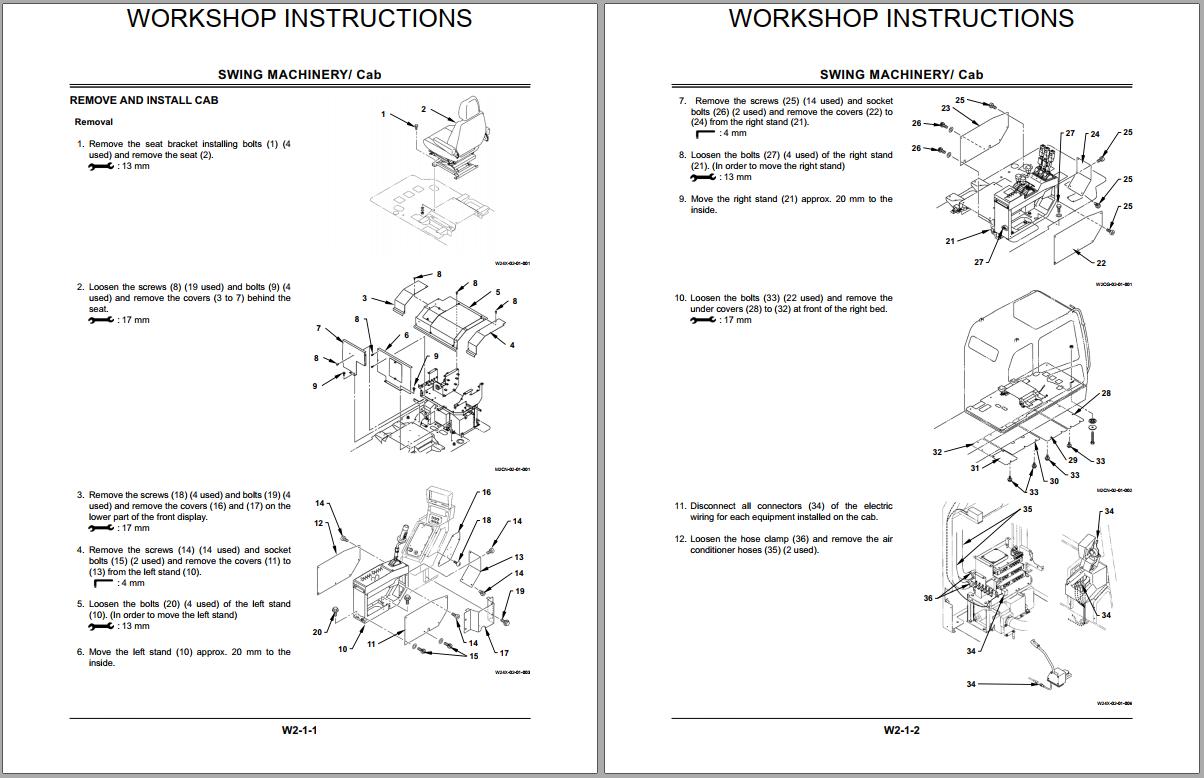 Link Belt Crane 298 HSL P3J8-9783 Workshop Operators Manual and Wiring ...