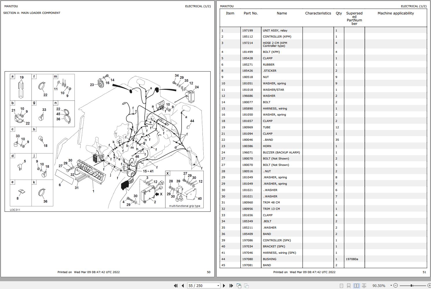 Mustang Compact Track Loader MTL325 Parts Manual 917302