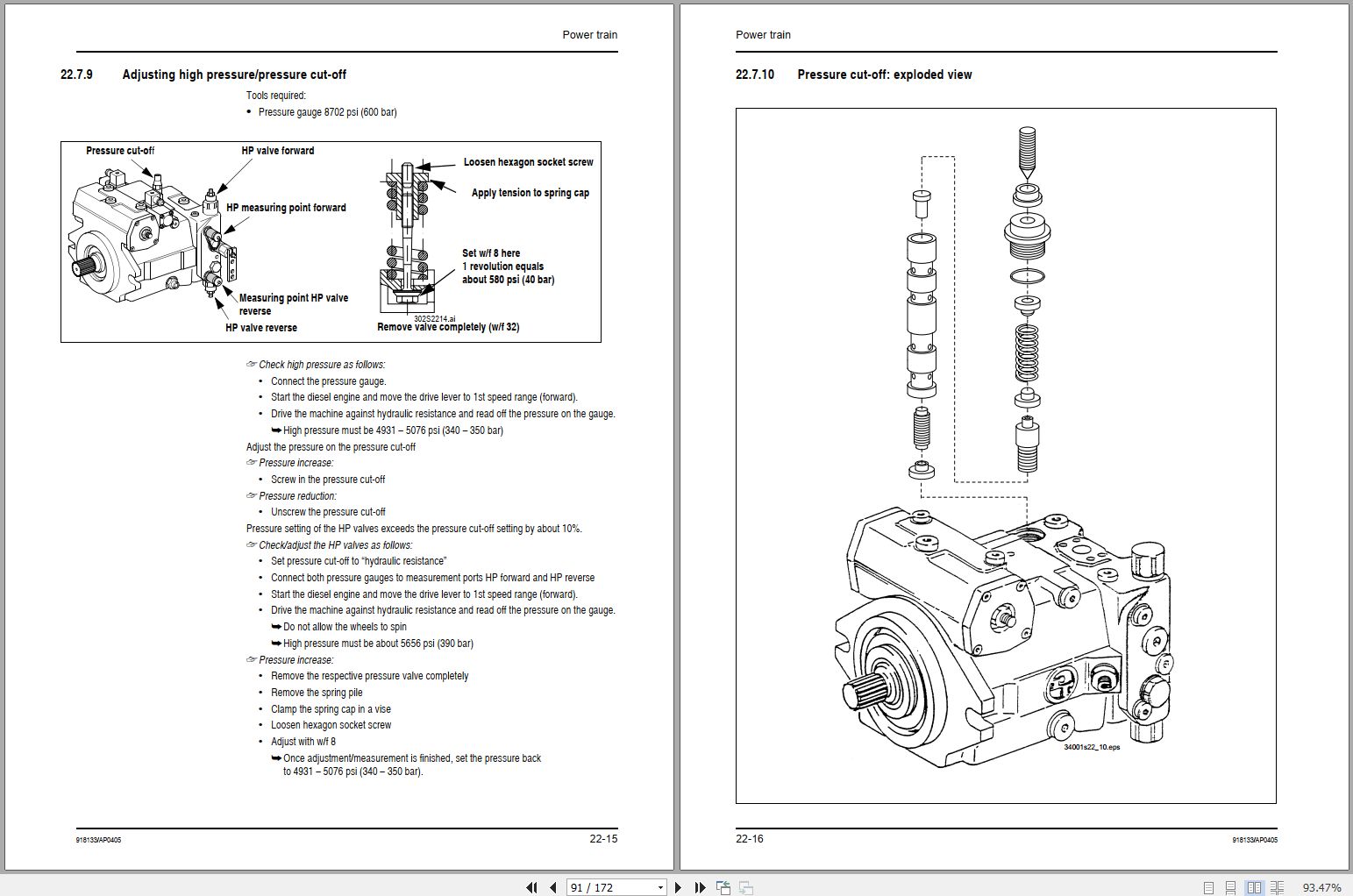 Mustang Telehandler ML28 Service Manual 918133B