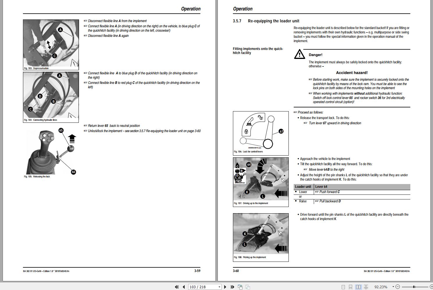 Mustang Wheel Loader ML52 Operator Manual 909893A