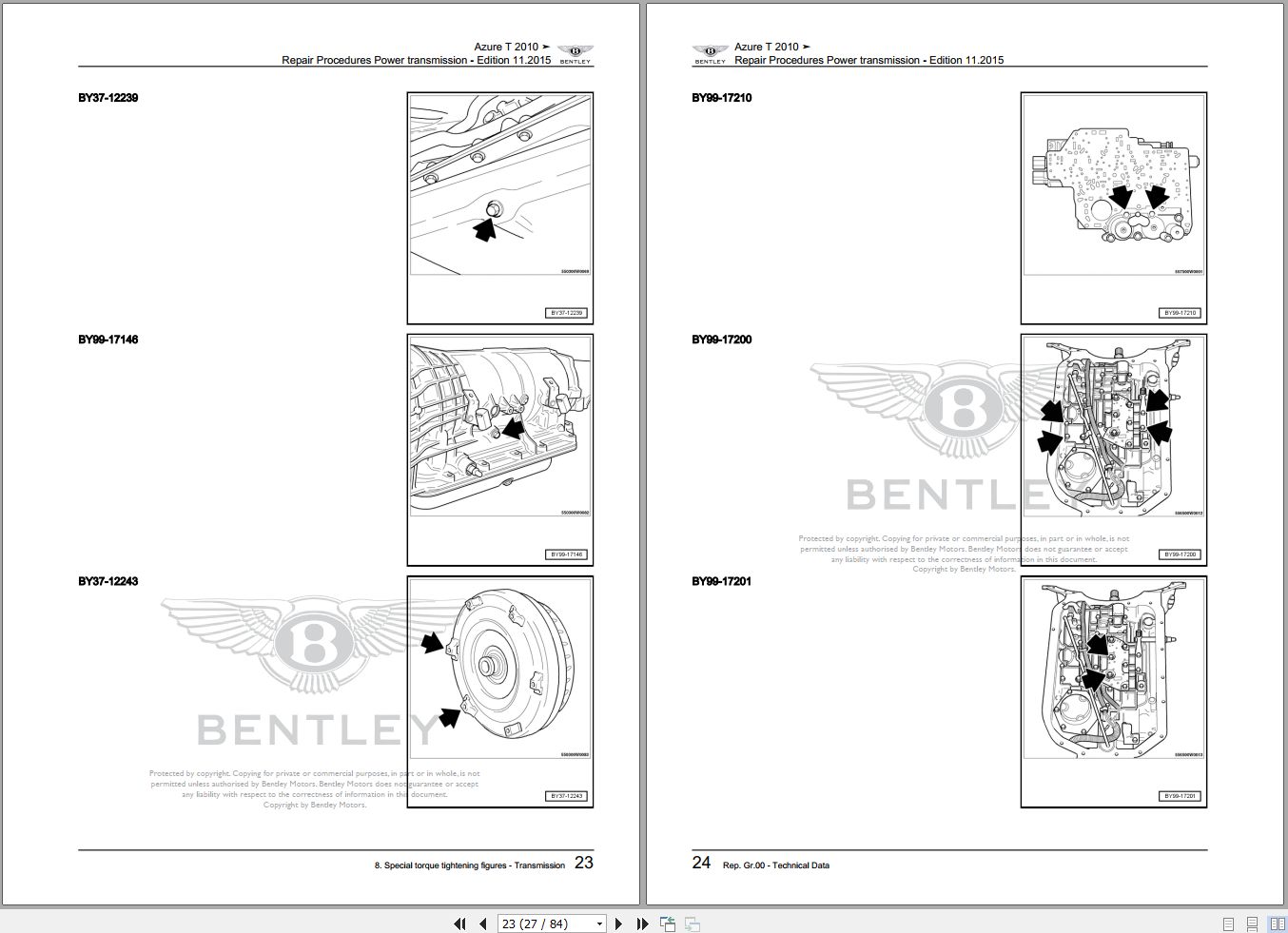 Bentley Azure T 2008 - 2011 Workshop Manual Electrical Schematic