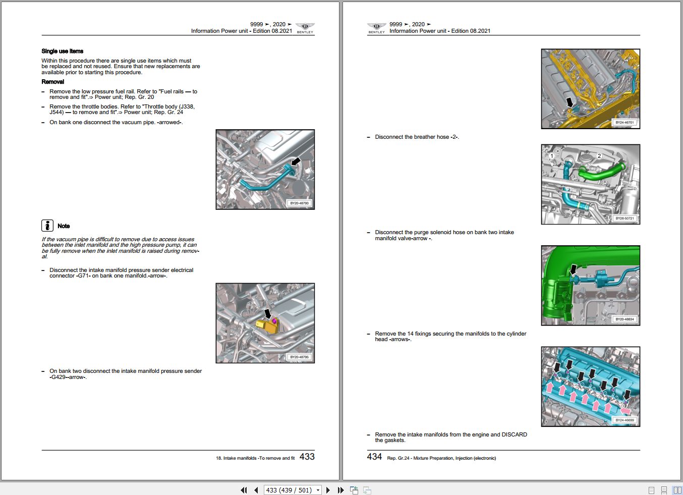 Bentley Bentayga W12 2016 - 2020 Workshop Manual Electrical Schematic
