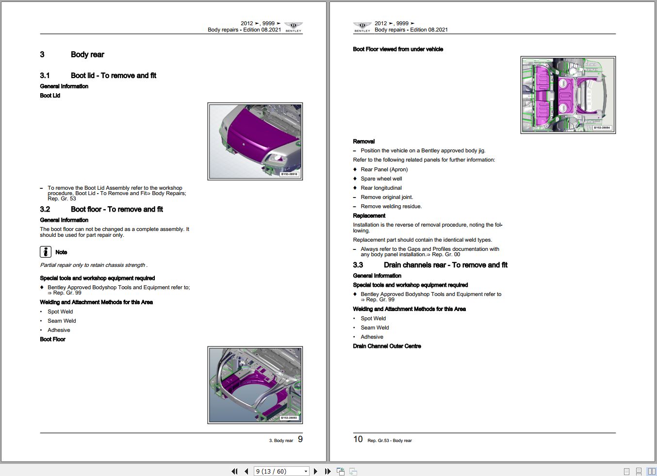 Bentley Continental 2012 - 2017 Workshop Manual Electrical Schematic