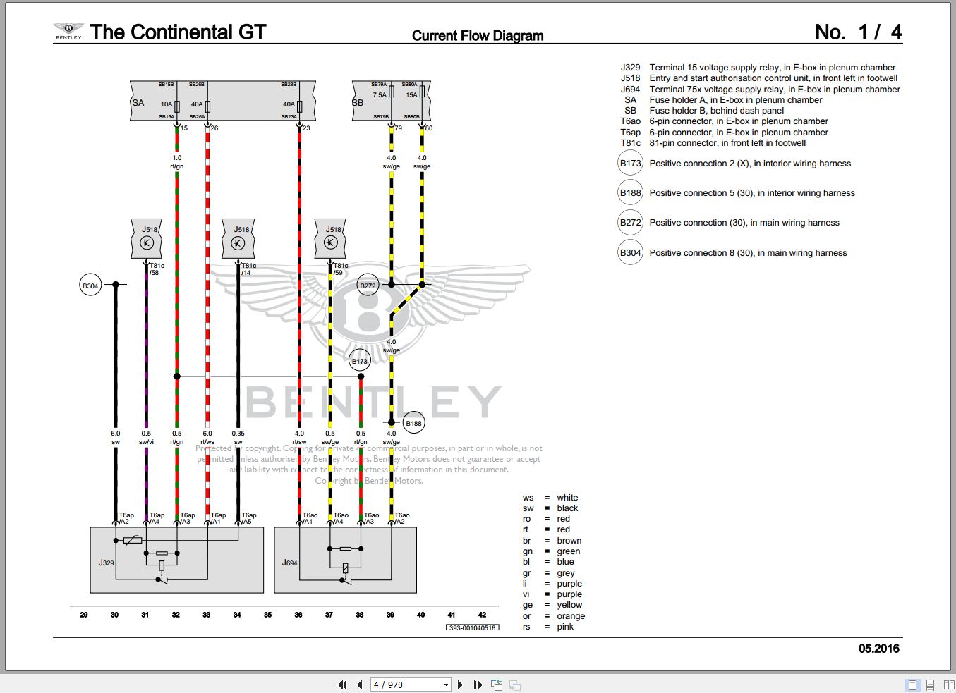 Bentley Continental GT Speed 2012 - 2017 Workshop Manual Electrical ...