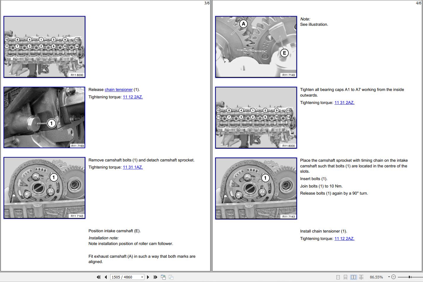 BMW 7 Series F01 2011-2015 Diagrams & Service Repair Manual