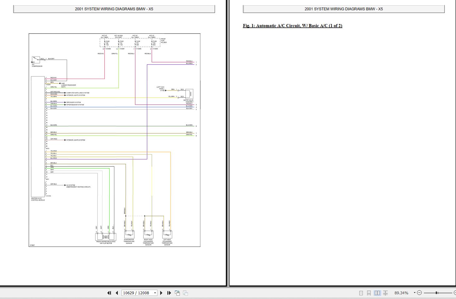 BMW E53 X5 1999-2006 Diagram & Service Repair Manual