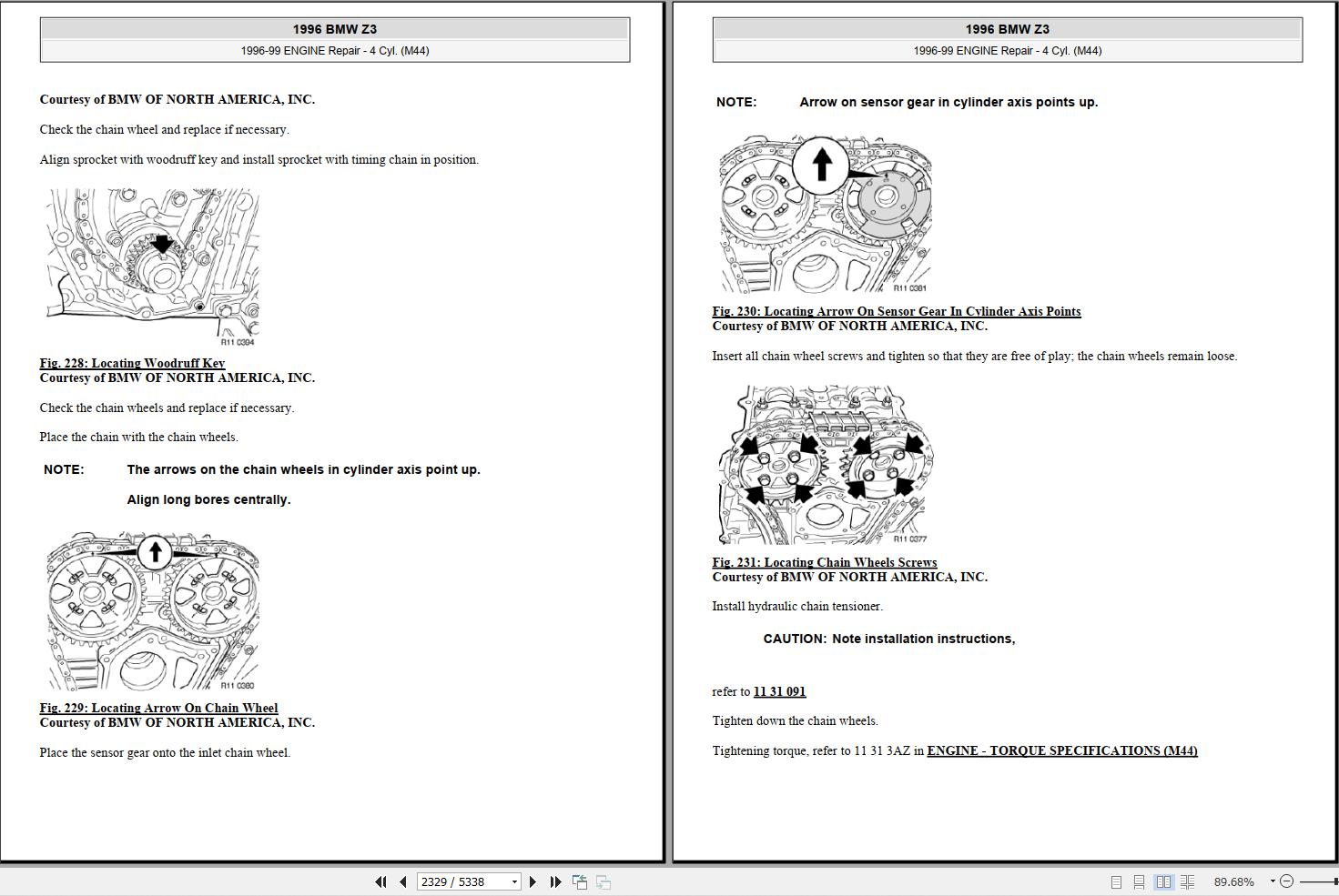 BMW Z3 1996-2002 Diagrams & Service Repair Manual