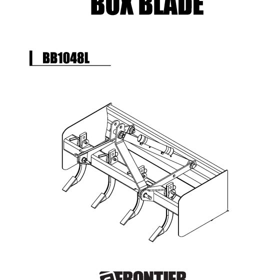 Frontier Box Blade BB1284 Operator's Manual