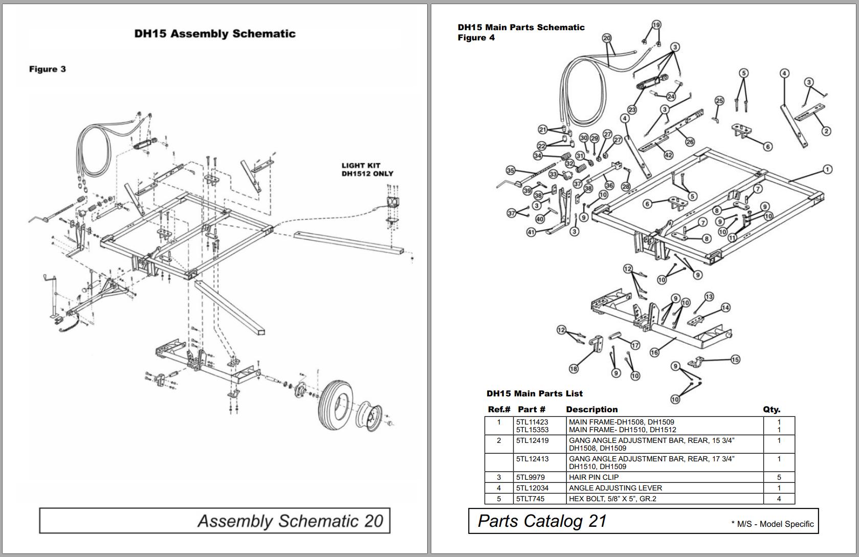 Frontier Disk Harrow DH1508 - DH1512 Operator's Manual 2011