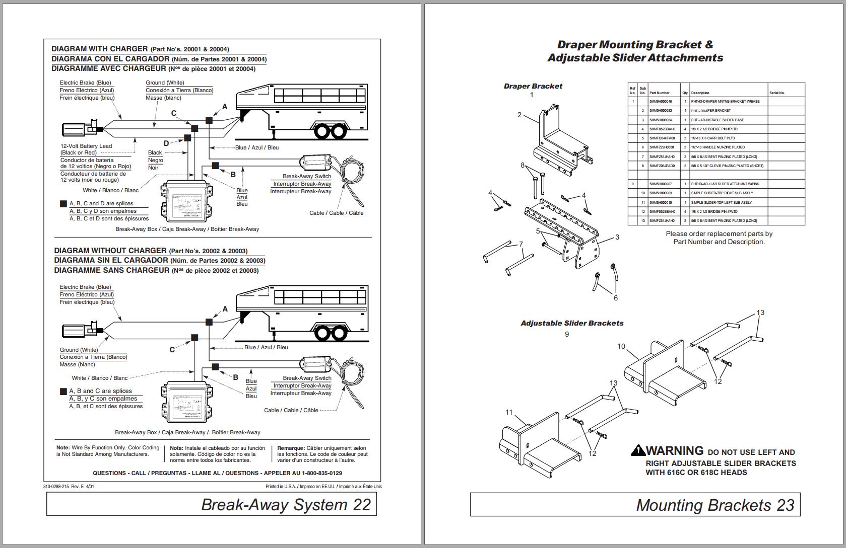 Frontier Header Transport HT1232 - HT1248 Operator's Manual