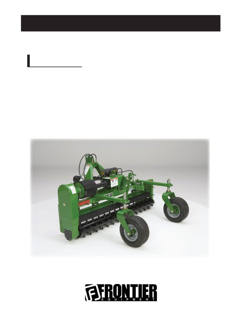 Frontier Power Rakes PR1172 Operator's Parts Manual