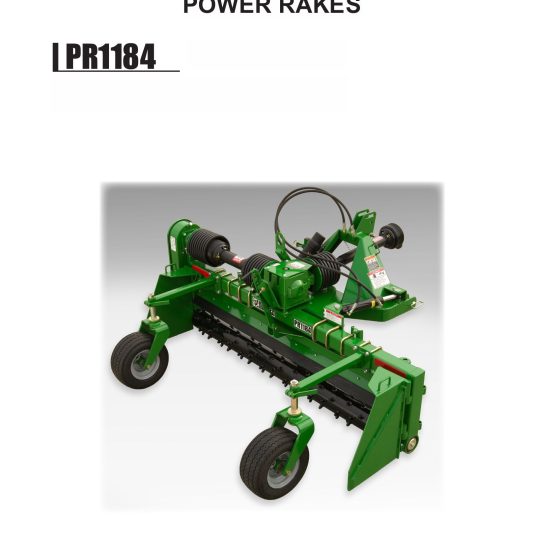 Frontier Power Rakes PR1172 Operator's Parts Manual