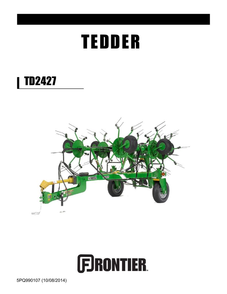 Frontier Tedder TD2427 Operator's Manual