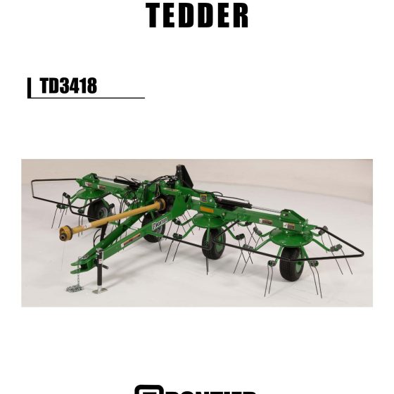Frontier Tedder TD2427 Operator's Manual