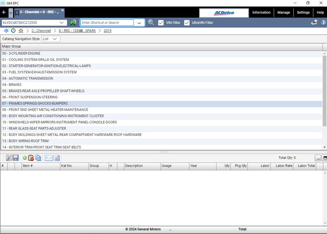 VMWare General Motors GM Korea EPC 06.2024 Spare Parts List How To Install Guide Instruction